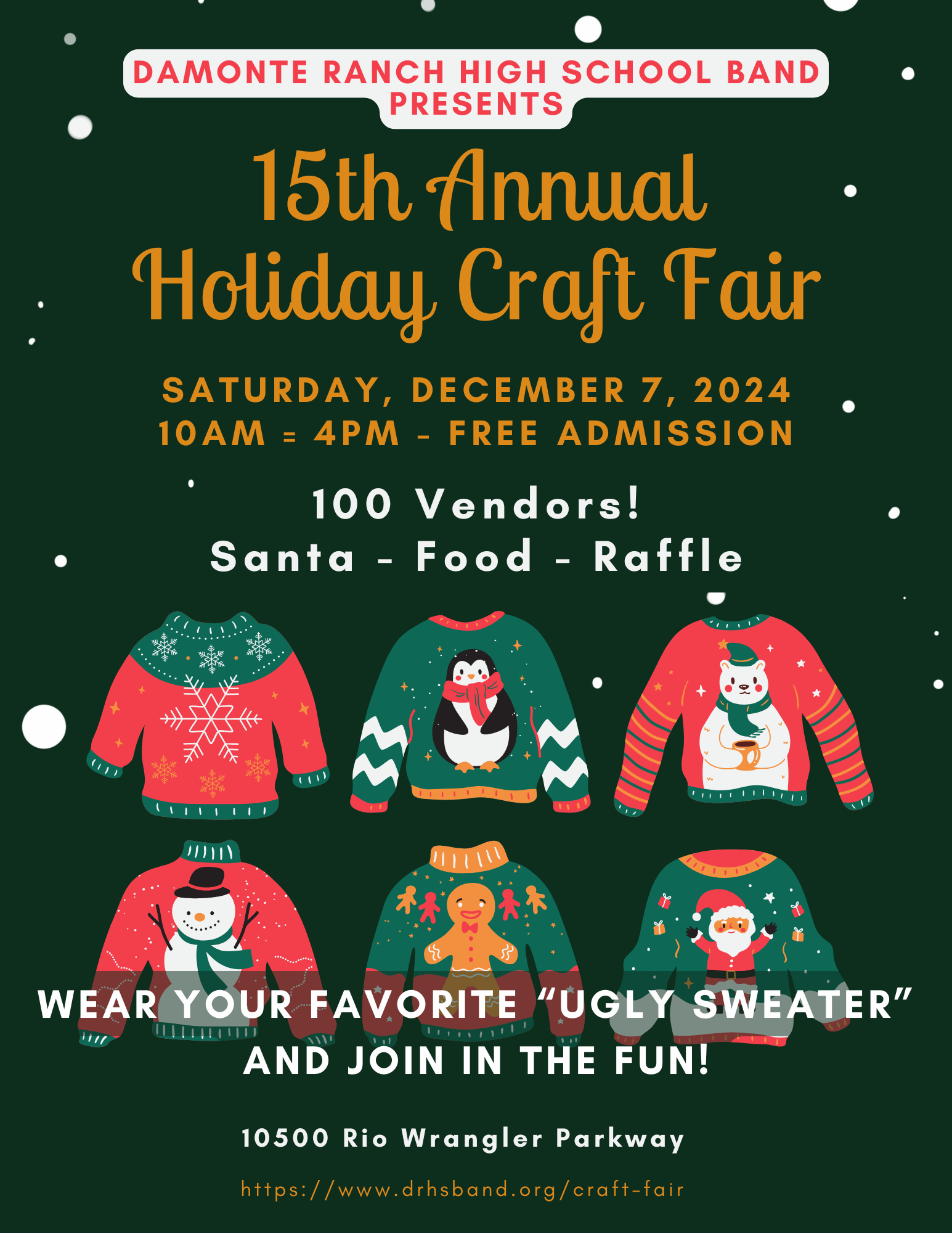 15th Annual DRHS Band Craft Fair